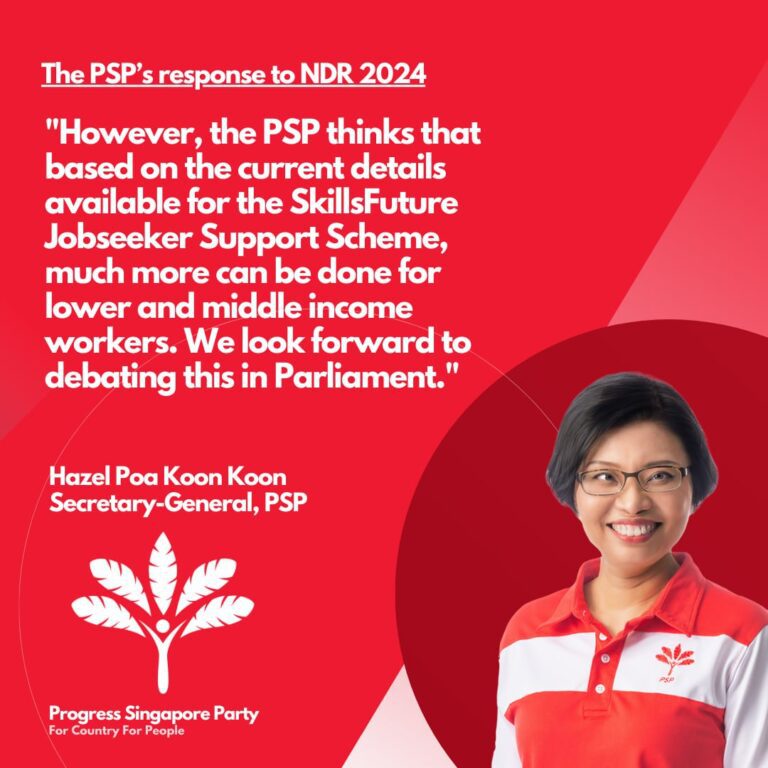 The PSP's Response to the National Day Rally (NDR) 2024 - PSP